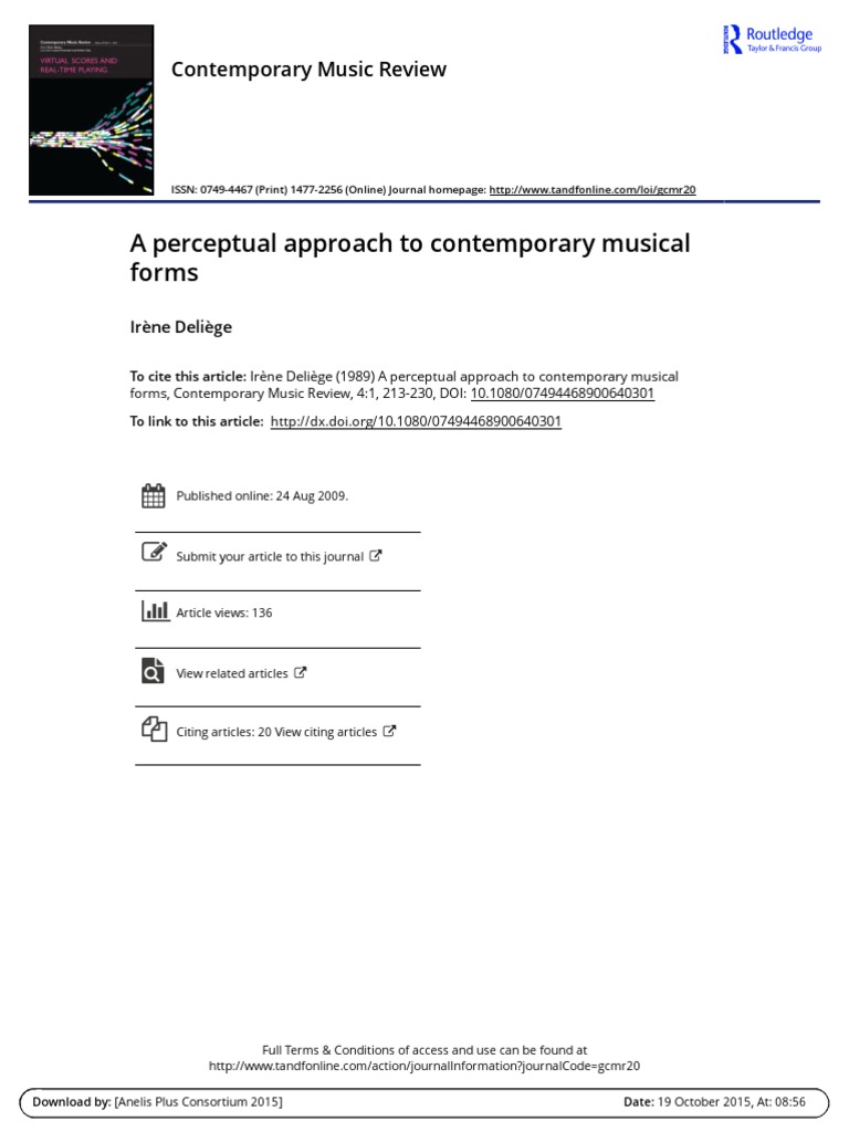 Perceptual Approach Forms | PDF | Perception | Concept