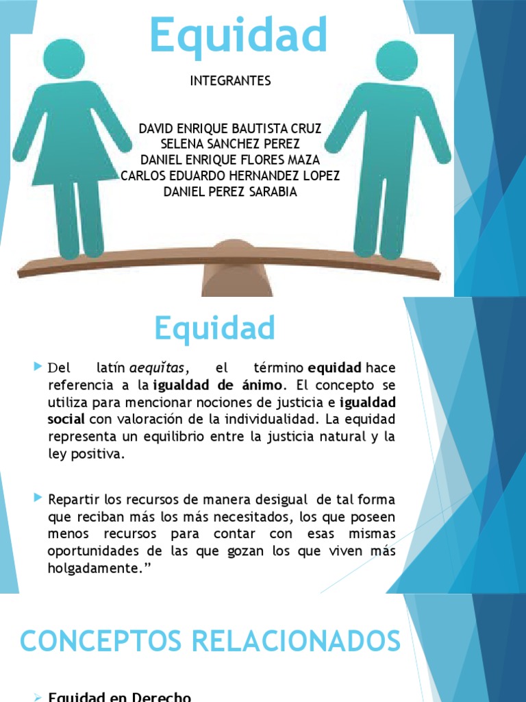 Equidad Como Valor Igualdad De G nero Estudios De G nero