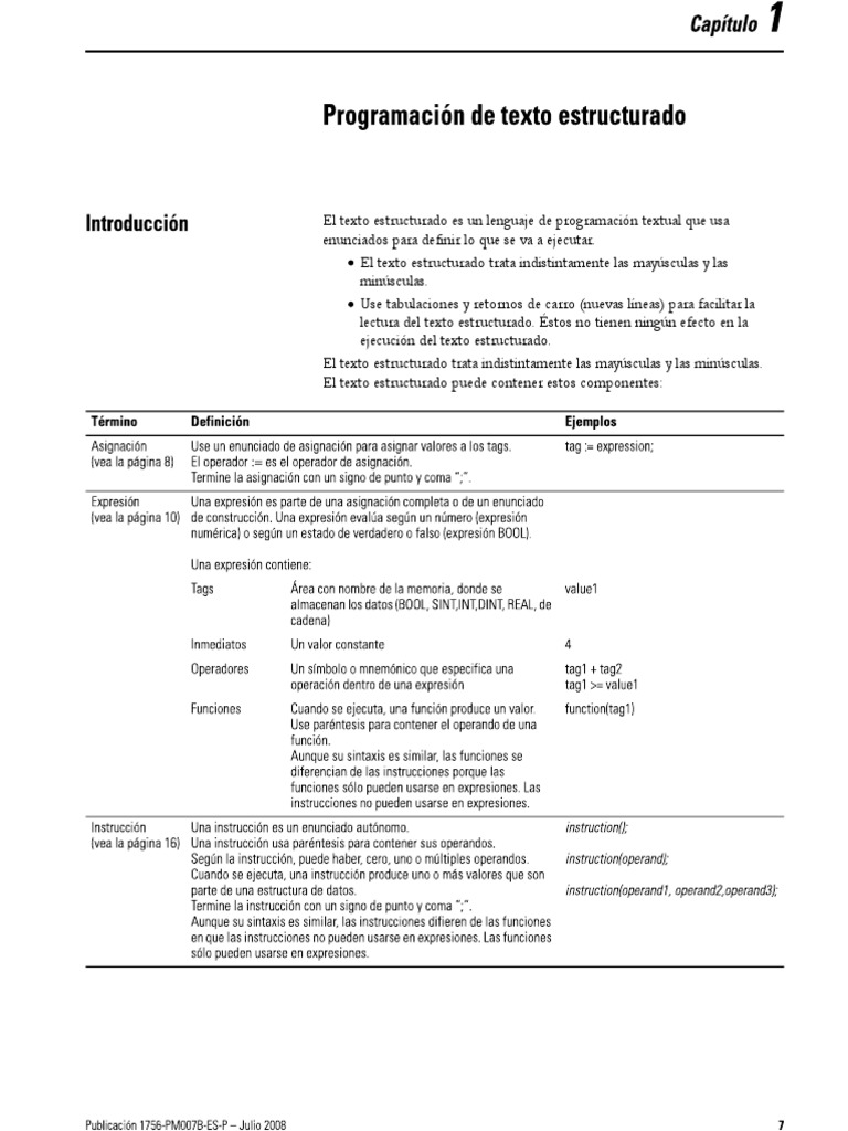 Introducción al Texto Estructurado | PDF | Lenguaje de programación ...