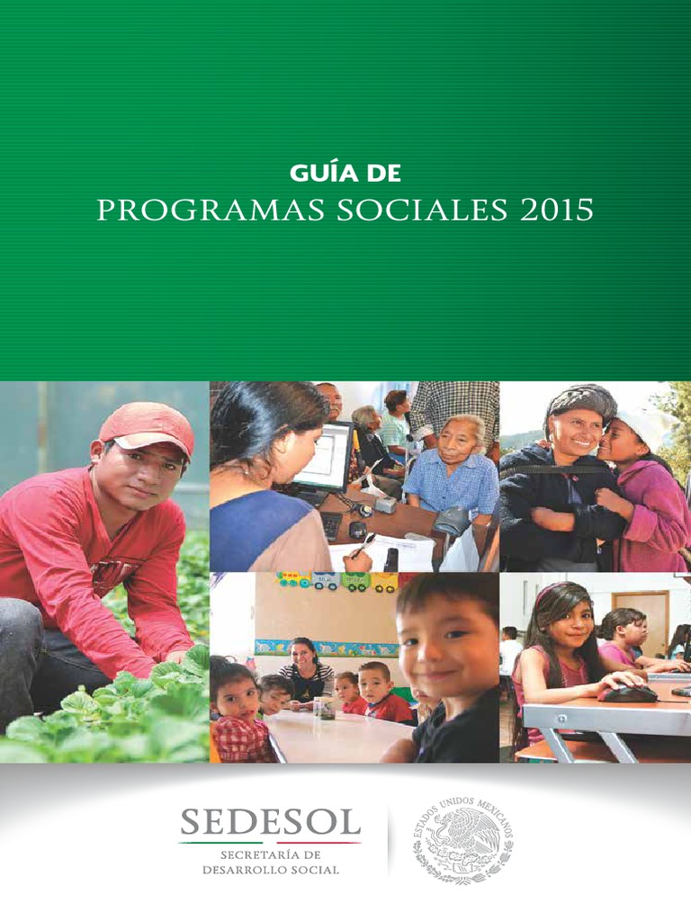 Guia de Programas Sociales 2015 | PDF | Educación Secundaria | Pobreza