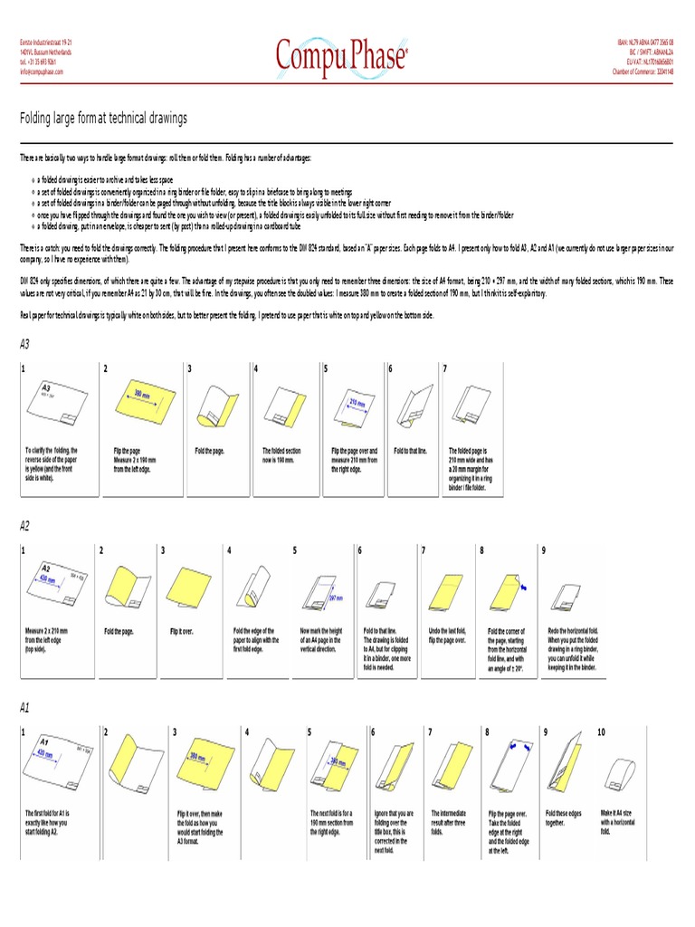 Folding Technical Drawings | PDF