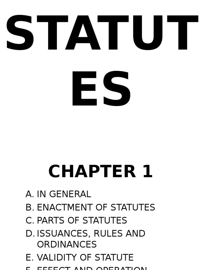 Statutes Classification Guide | PDF | Standing (Law) | United States ...