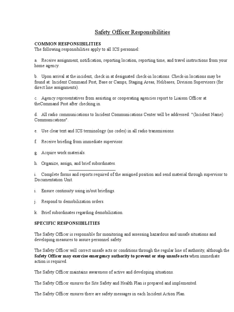 Hse Officer | PDF | Occupational Safety And Health Administration ...