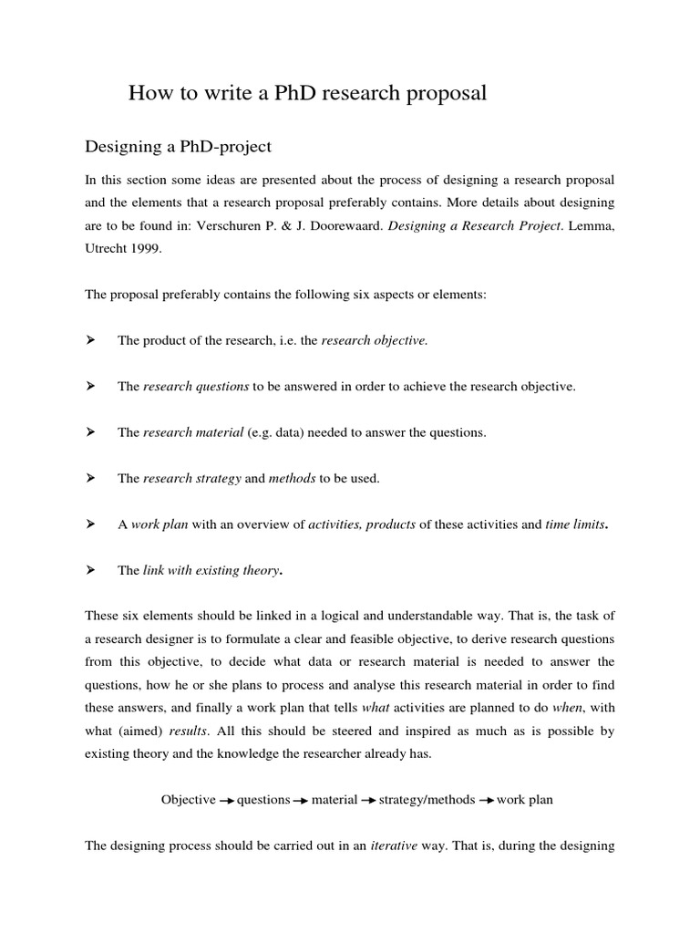 How To Write A PHD Research Proposal | PDF | Quantitative Research ...