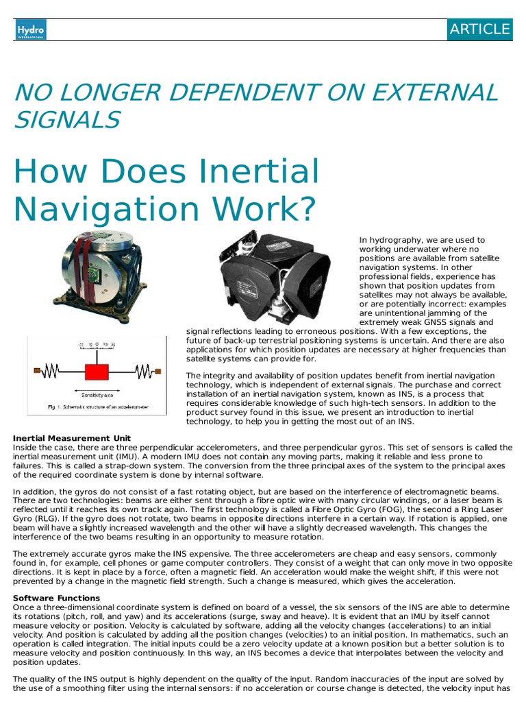 How Does Inertial Navigation Work?: No Longer Dependent On External ...