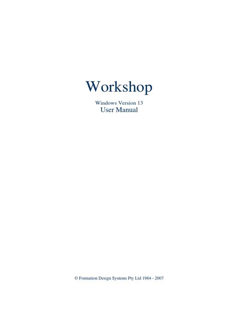 Maxsurf Workshop Tutorial | PDF | Menu (Computing) | Computer Aided Design