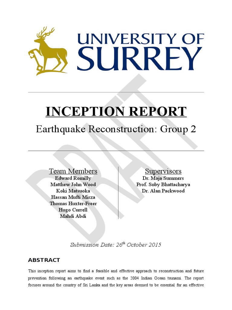 Inception Report Rev 2 | Construction Aggregate | Desalination