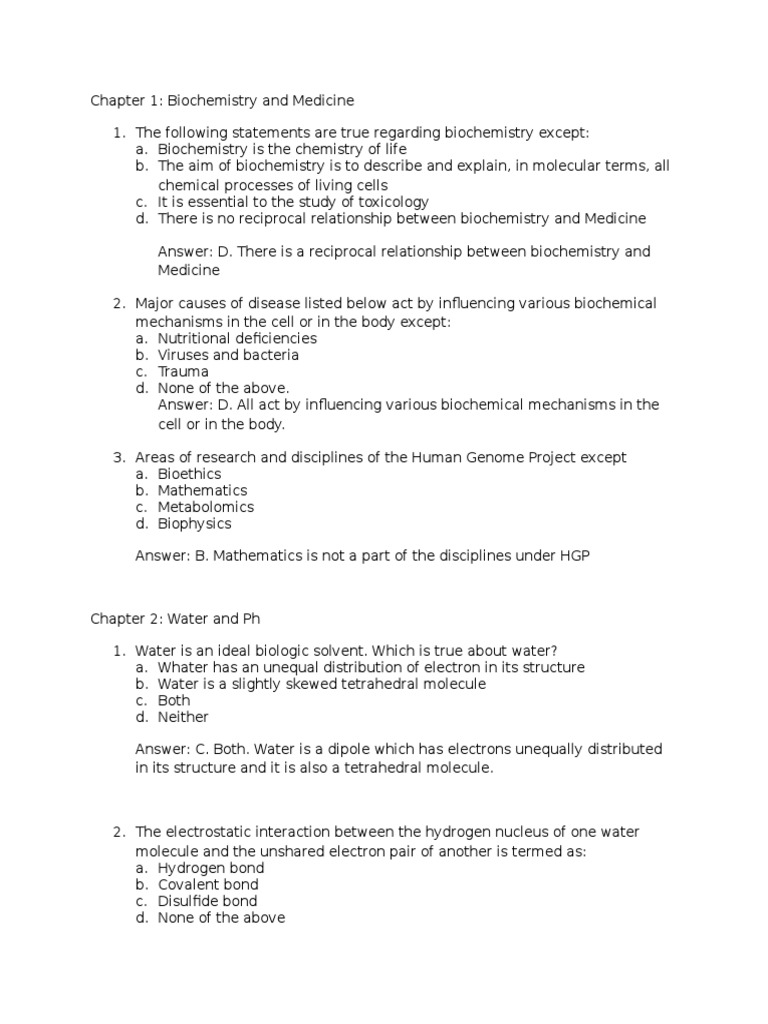 Biochemistry Mcqs Pdf Metabolic Pathway Enzyme Inhibitor