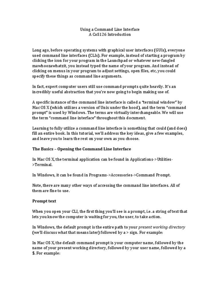 Command Prompt Tutorial | PDF | Command Line Interface | Graphical User Interfaces