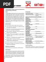 Nitoproof 600 PF Waterproofing Guide | PDF | Concrete | Water