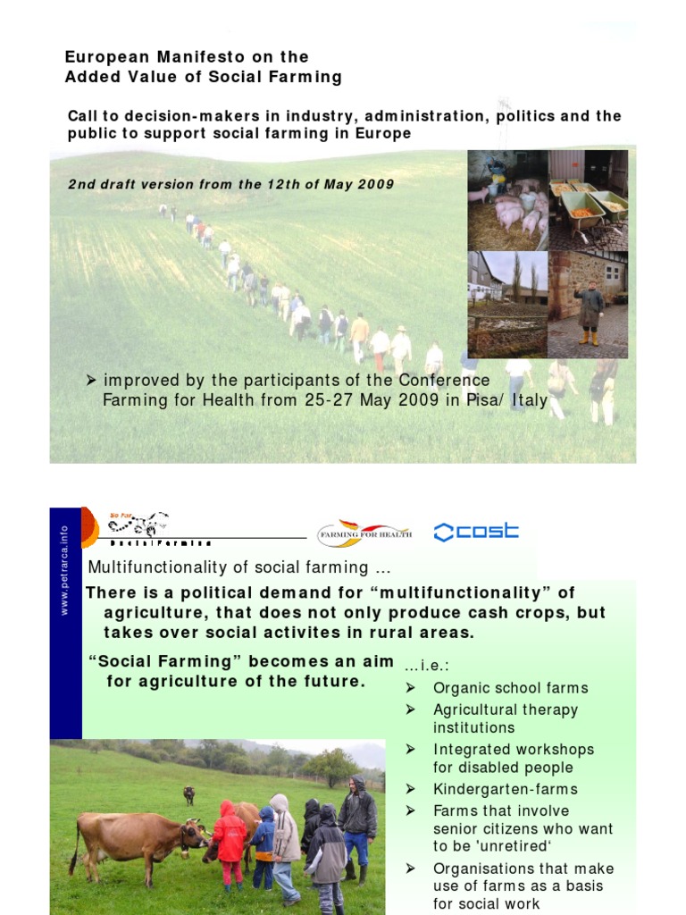 Day 3 - Presentation Thomas Van Elsen | PDF | Agriculture | Disability