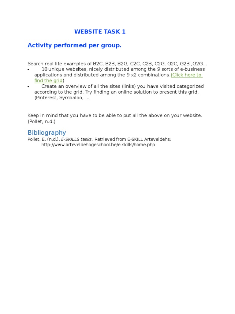 Web Task 1 | PDF | Games & Activities | Computers