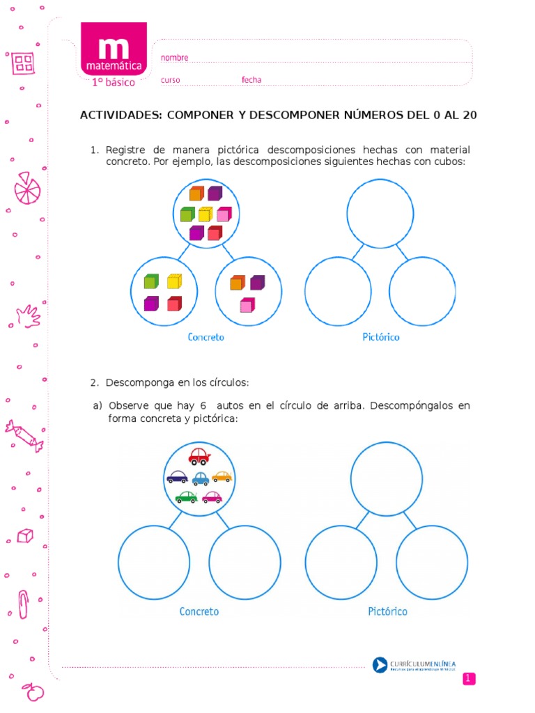 Componer y Descomponer Numeros 10 | PDF | Arte