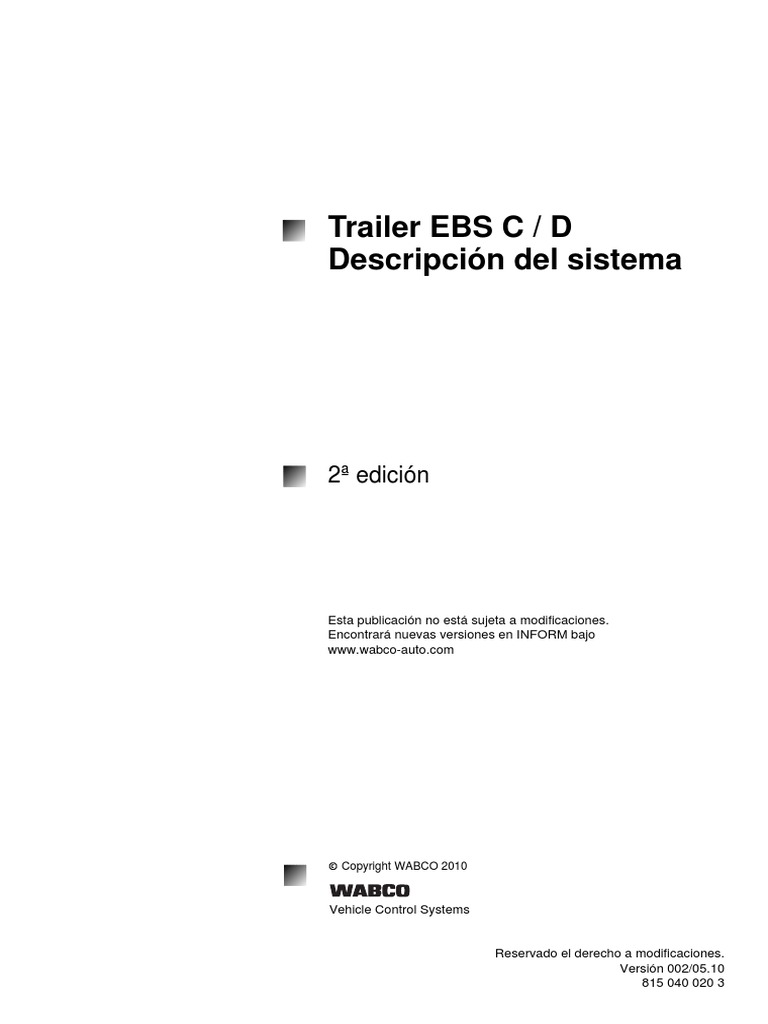 Wabco Ebs Trailer | PDF