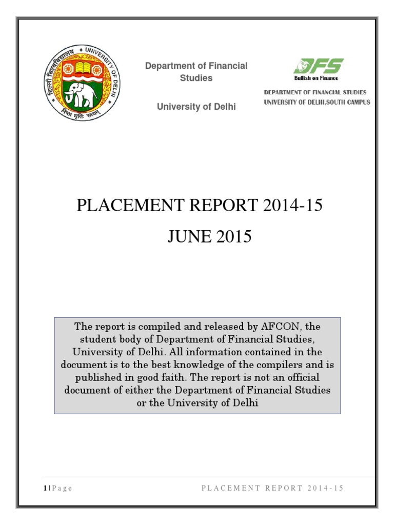 Placement Report 2015 | PDF | Banks | Recruitment