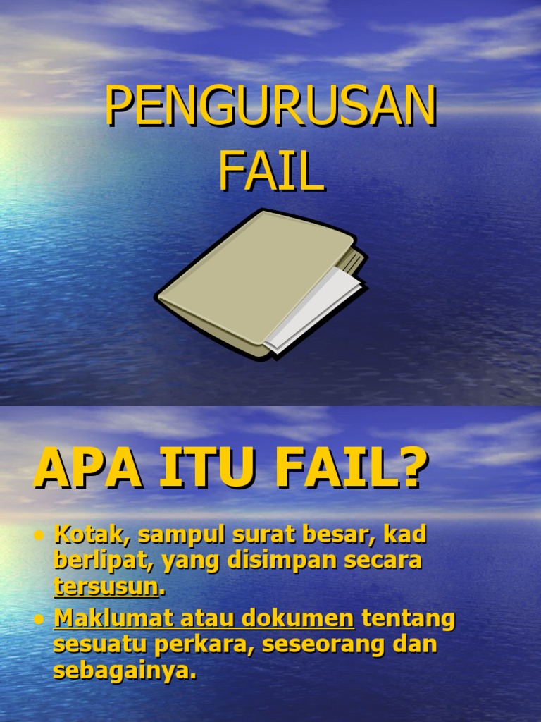 Pengurusan Fail Kelab Dan Persatuan | PDF