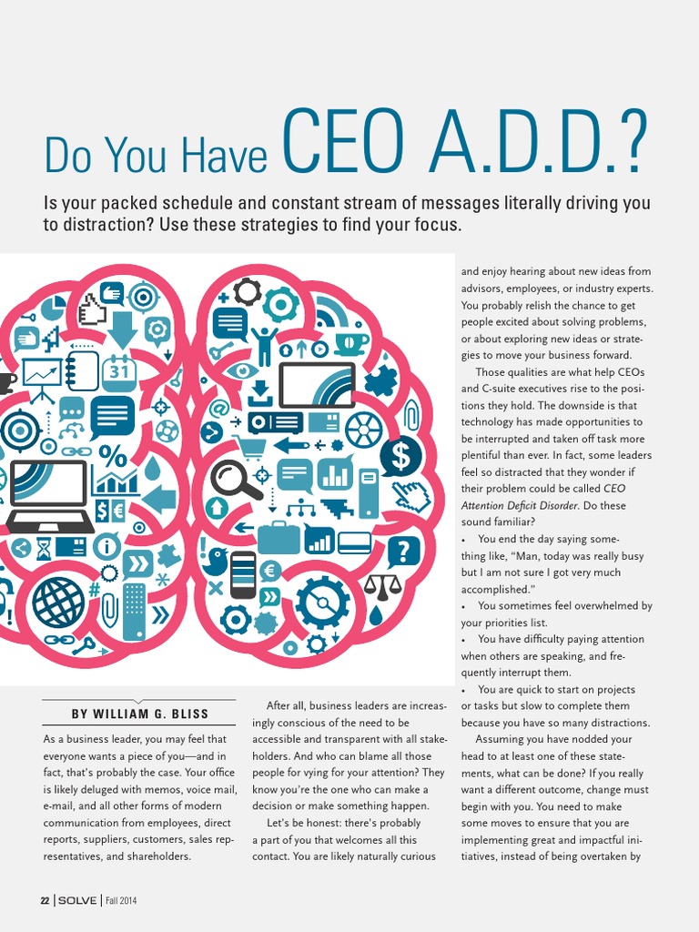 Strategies to Combat CEO Distractions | PDF | Meditation | Mindfulness