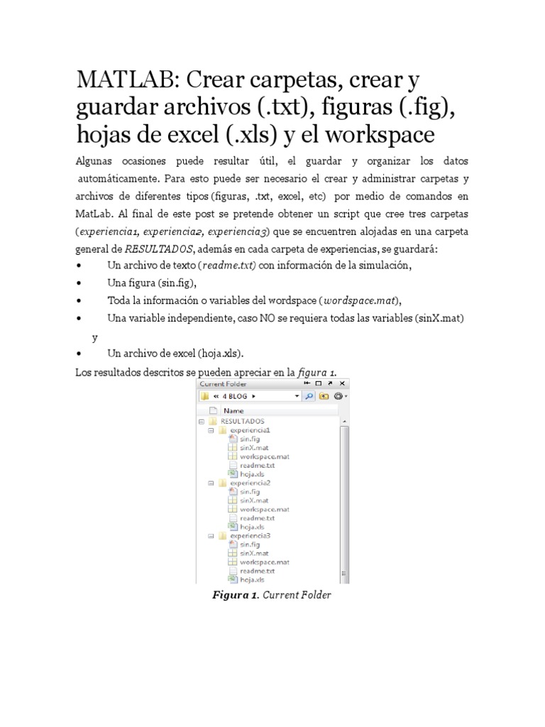 MATLAB Manipulacion de Archivos Excel | PDF | Archivo de computadora | Microsoft Excel