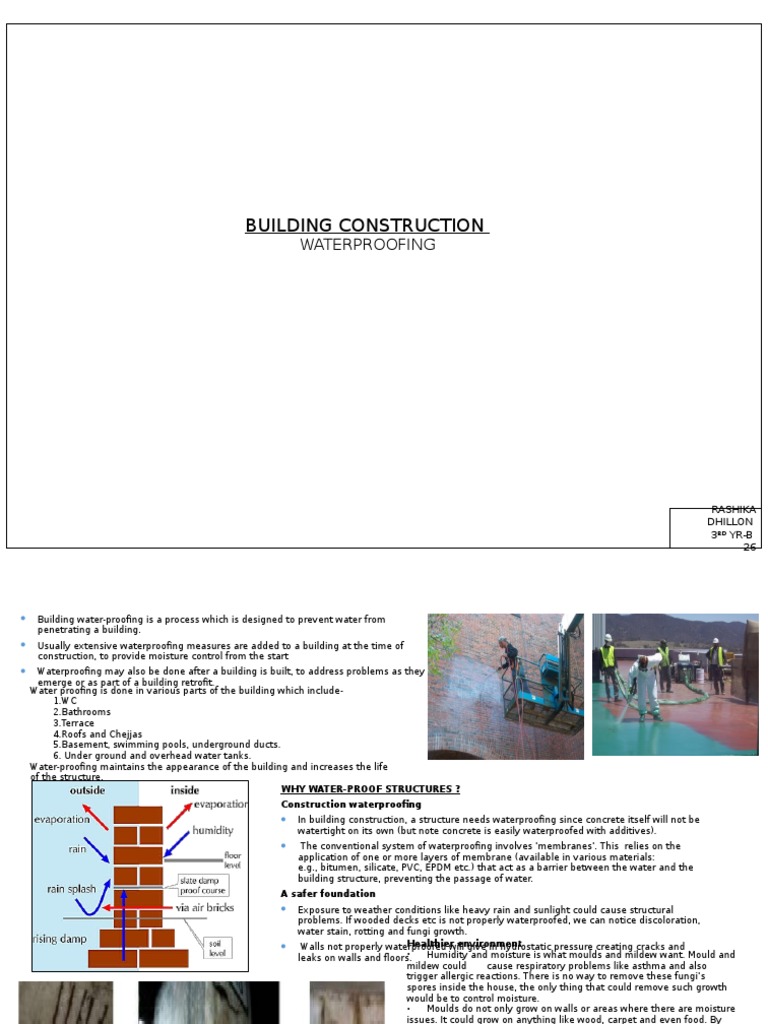 Water Proofing Systems Pdf Basement Concrete