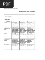 Rubrics-Poem Recitation | PDF