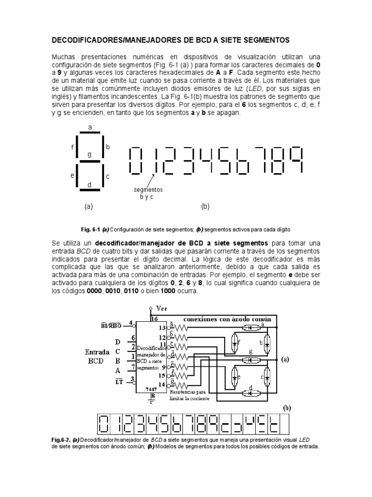 Codificador y Decodificador de BCD a 7 Segmentos | Decimal codificado en binario | Resistor