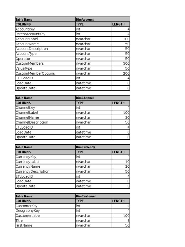Contoso Retail Database Schema Overview | PDF | Gross Margin | Inventory