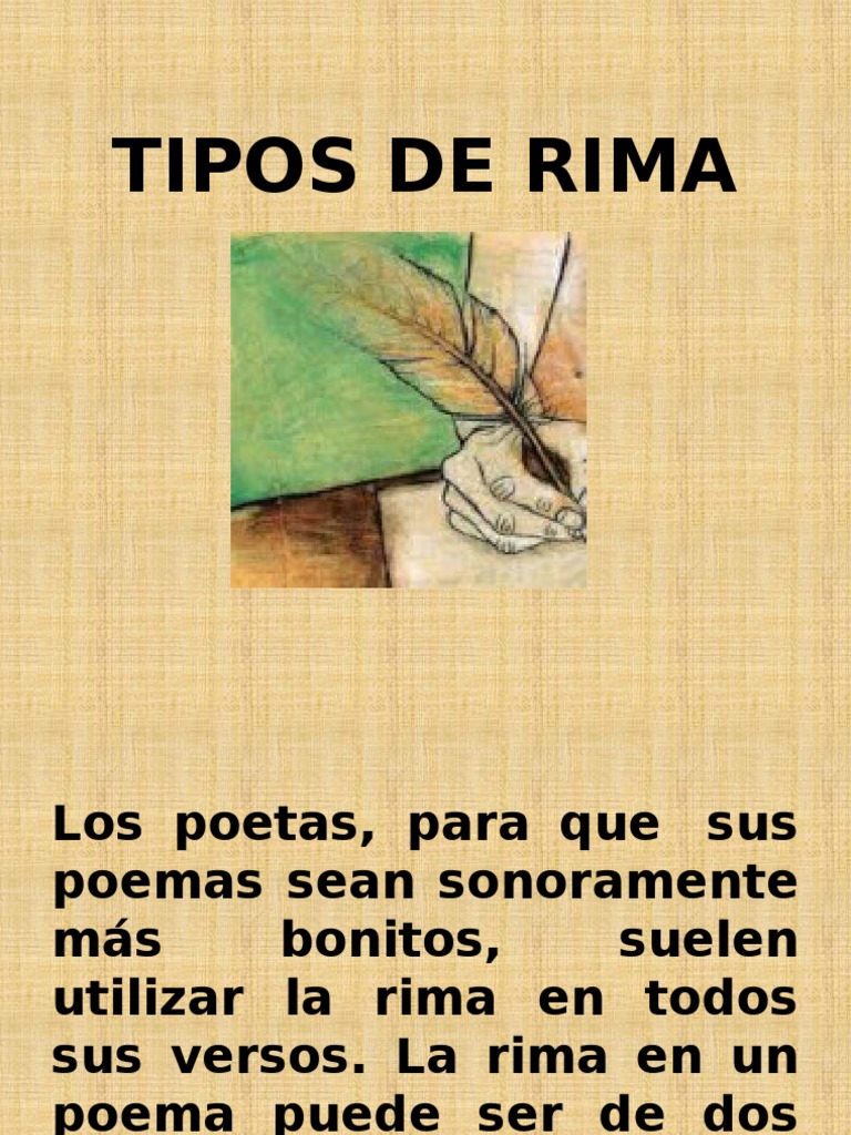 Tipos de Rima | PDF | Rima | Recursos poéticos
