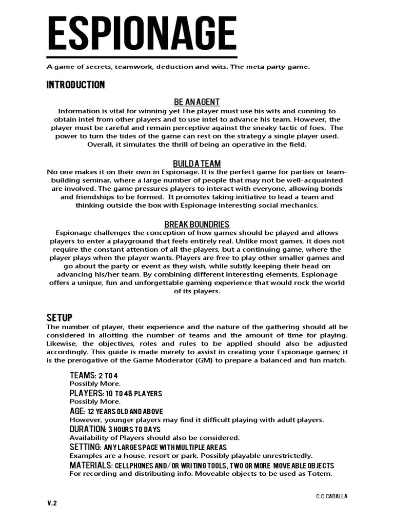 The Espionage Manual | PDF | Espionage | Business