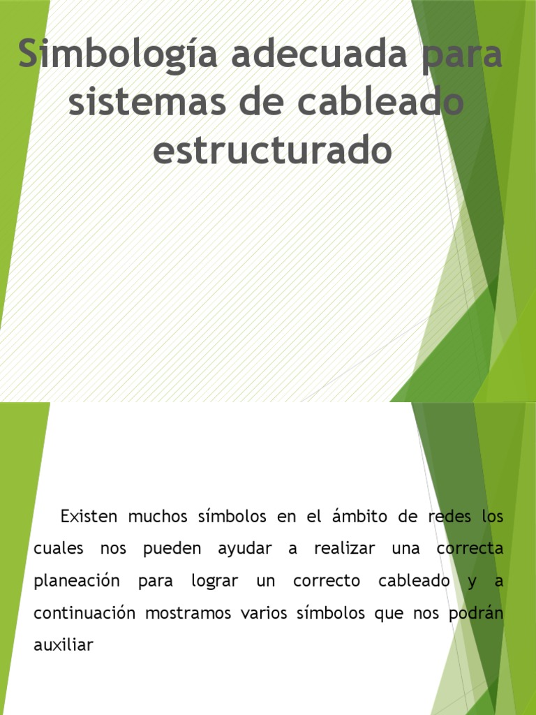 Simbologia Adecuada para Cableado Estructurado | PDF | Los símbolos ...