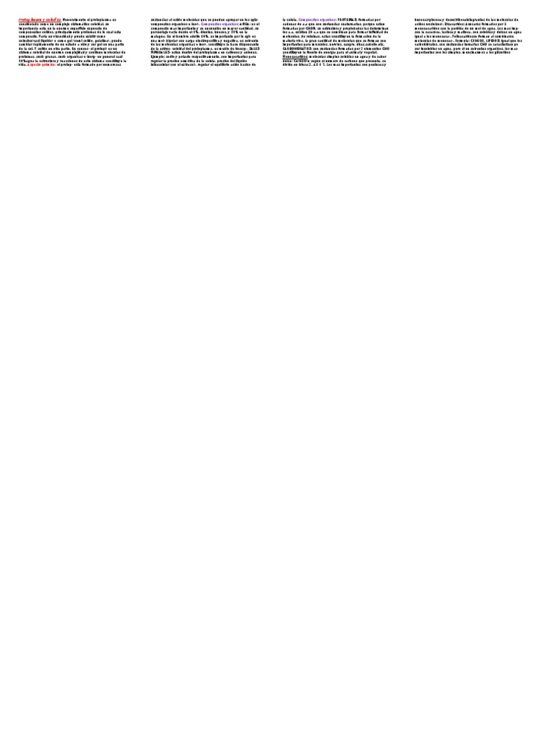 Protoplasma: Estructura y Composición | PDF | Coloide | Carbohidratos