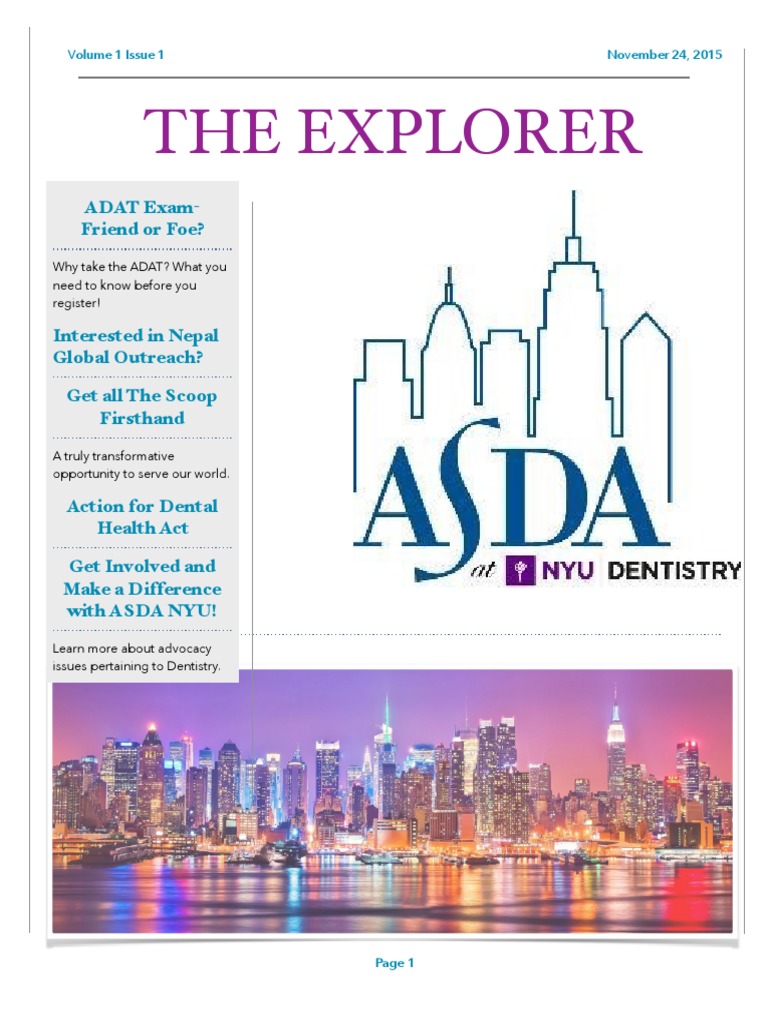 ASDA Newsletter | PDF | Dentistry | Test (Assessment)