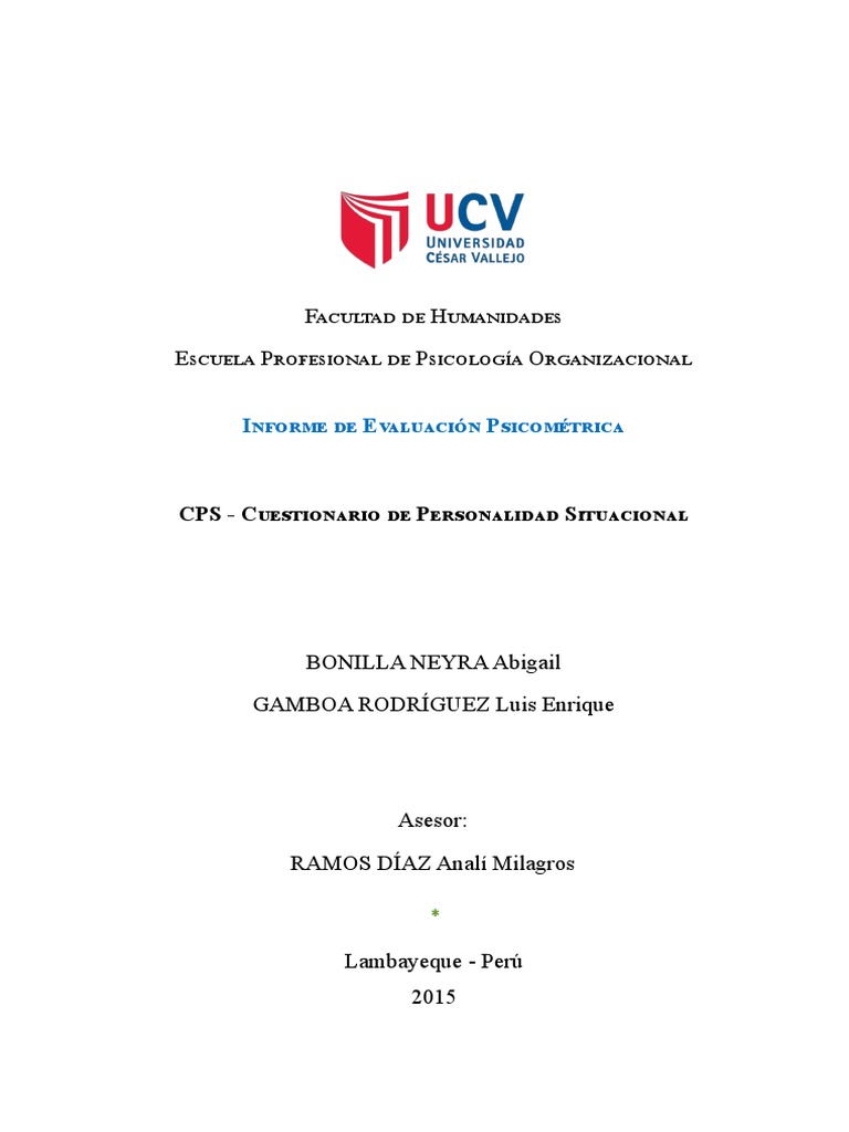 Informe CPS | PDF | Salud y bienestar