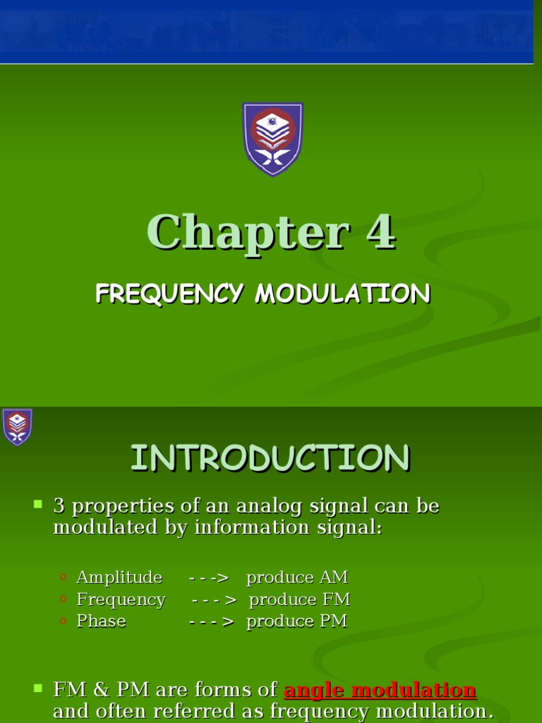 Frequency Modulation | PDF | Frequency Modulation | Modulation