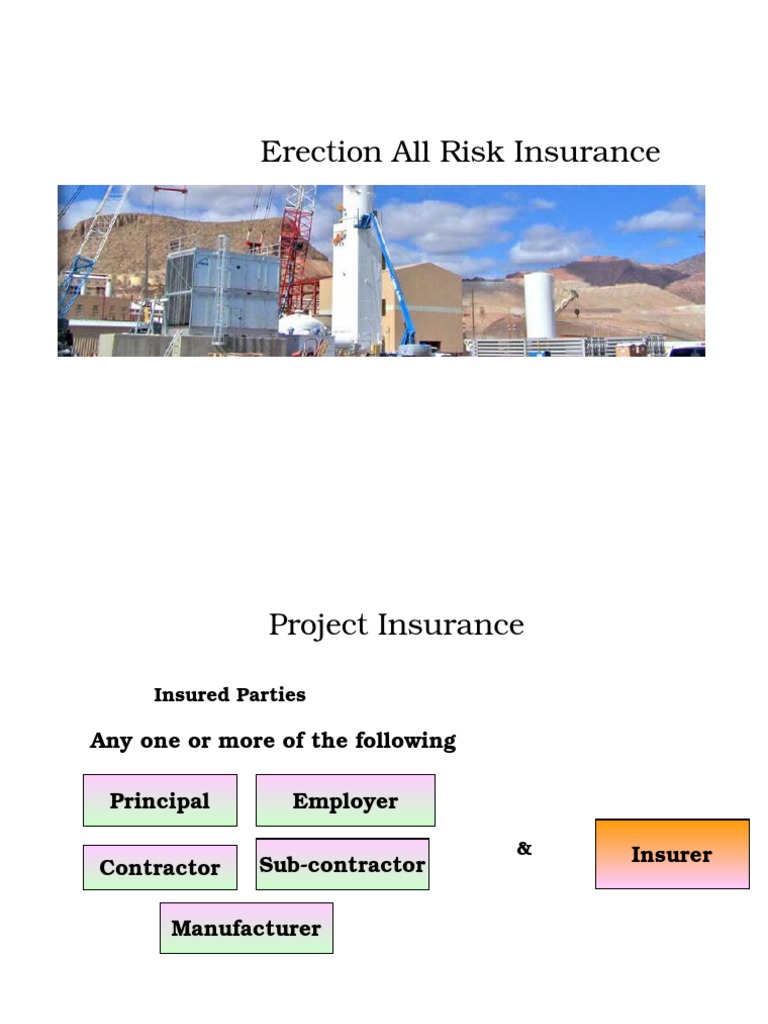 EAR Insurance Presentation | PDF | Marine Salvage | Insurance