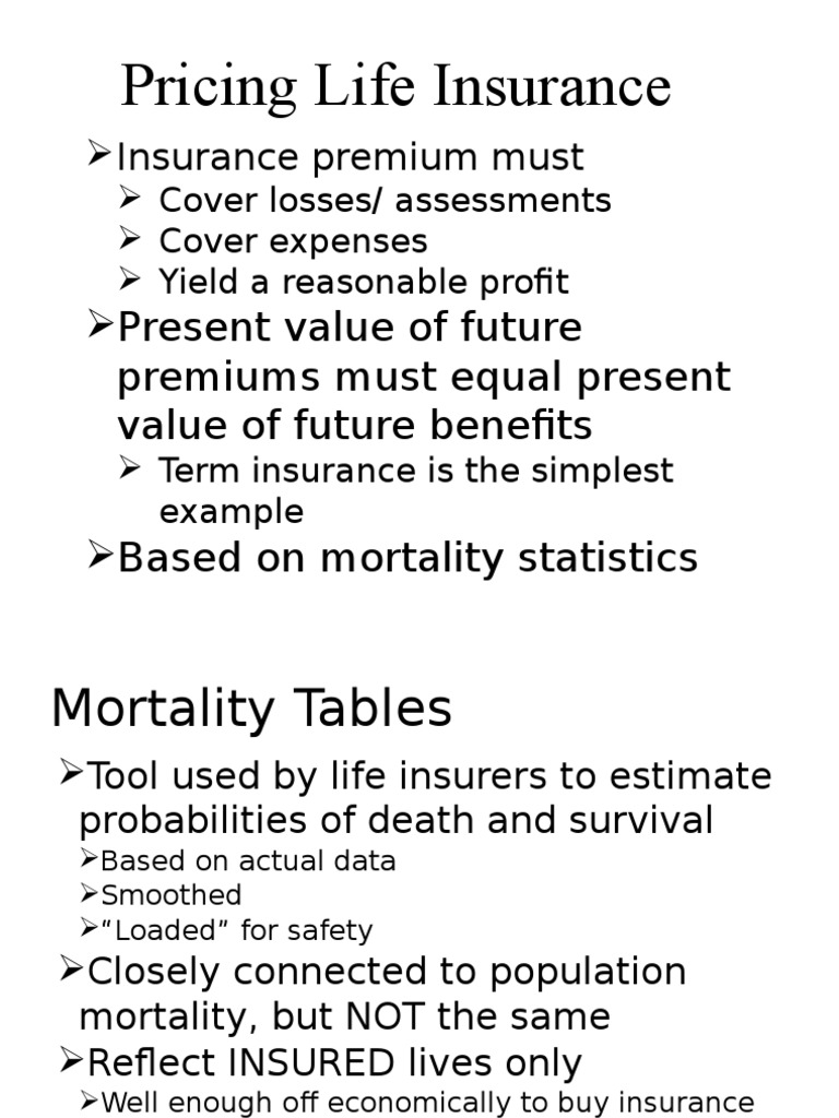 10 Insurance Pricing and General Insurance | PDF | Life Insurance ...