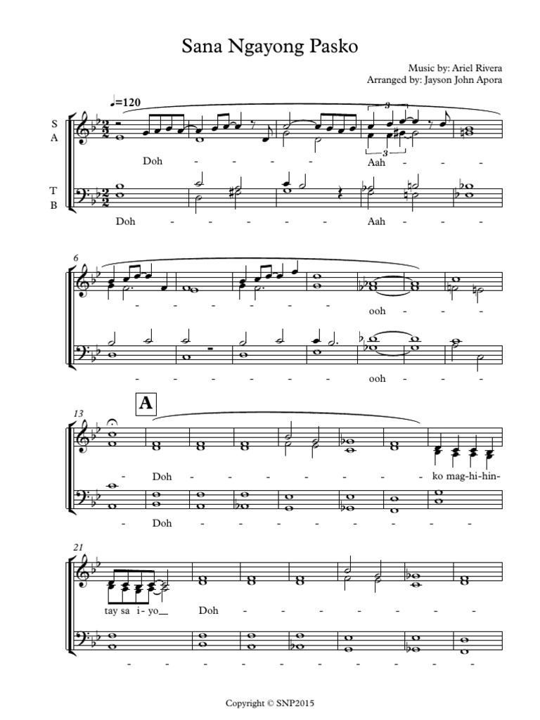 Sana Ngayong Pasko - PDF SATB | PDF