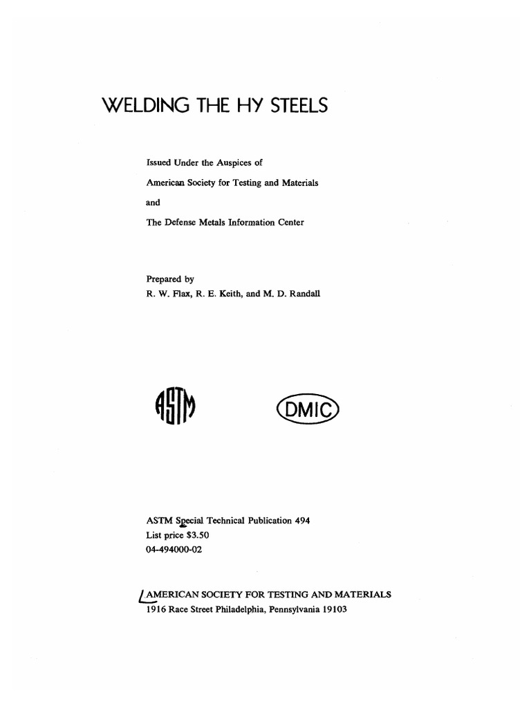 Welding The Hy Steels | PDF | Welding | Construction