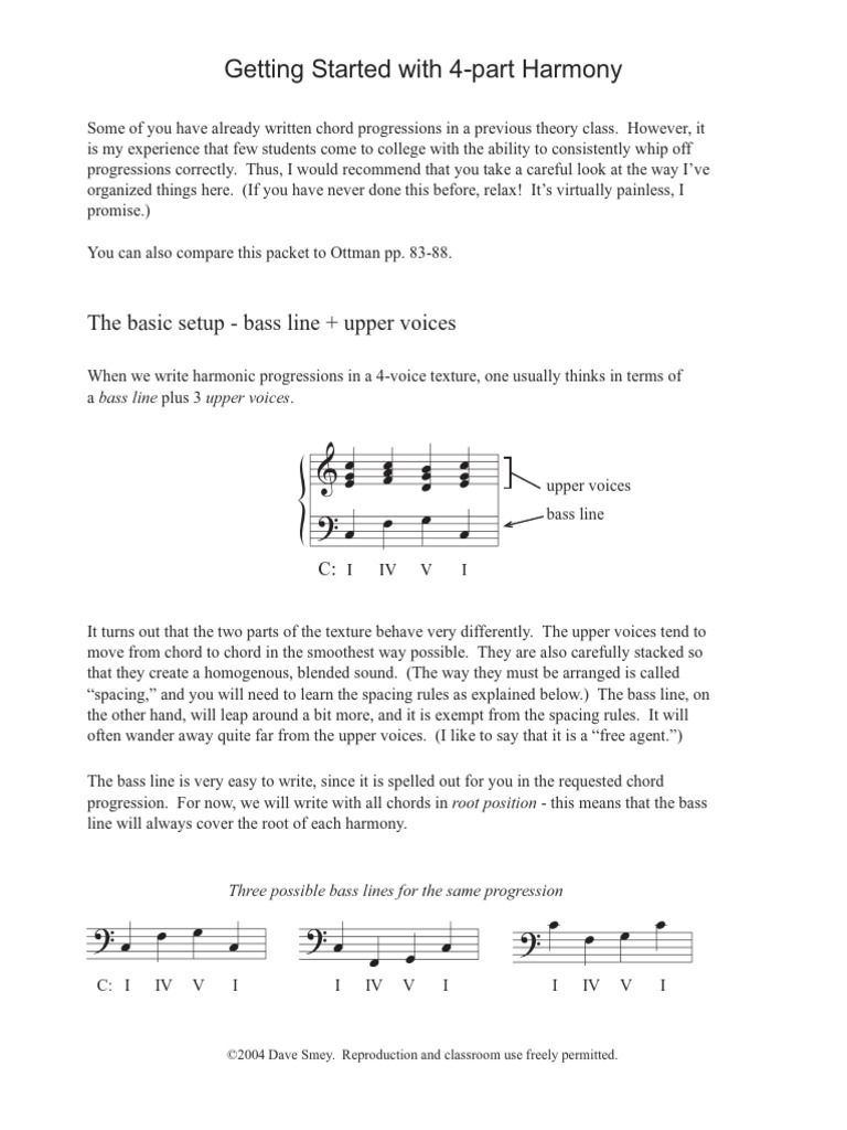 4 Part Harmony | PDF