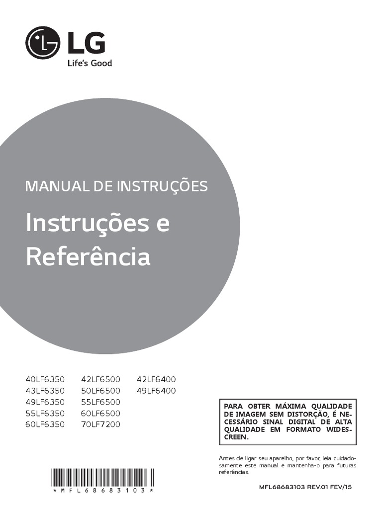 Manual LG 43 SmartTV 43LF6350 | PDF | Ieee 802.11 | Wi-Fi