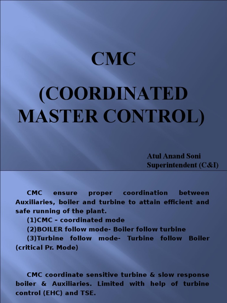 Coordinated Master Control in Thermal Power Plant | PDF | Boiler | Throttle