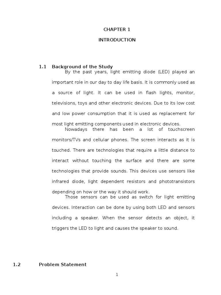 Sample Research Proposal | Download Free PDF | Light Emitting Diode | Infrared