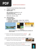 Heat Transfer Detailed Lesson Plan | PDF | Heat Transfer | Heat