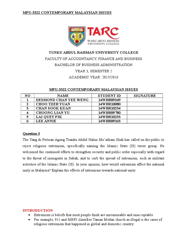 CMI Group Assignment | PDF | Extremism | Racism