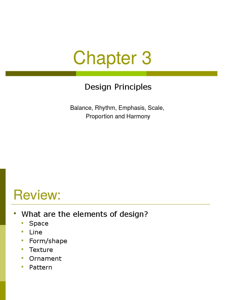 Design Principles: Balance, Rhythm, Emphasis, Scale, Proportion and ...