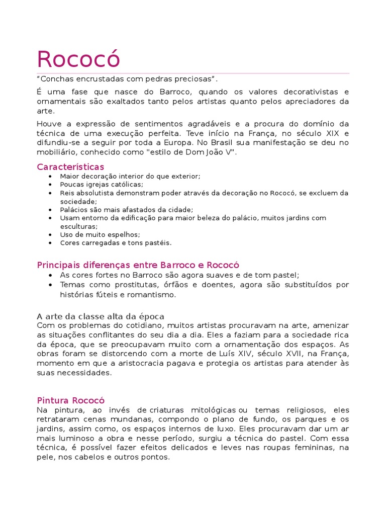 Resumo Sobre o Rococó, Principais Obras e Principais Artistas | Barroco | Escultura