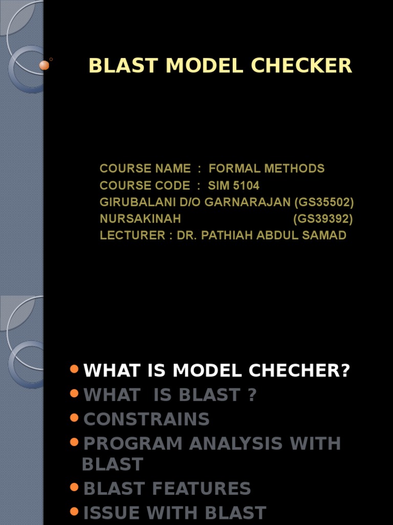 Blast Model Checker | PDF | Formal Verification | Systems Engineering
