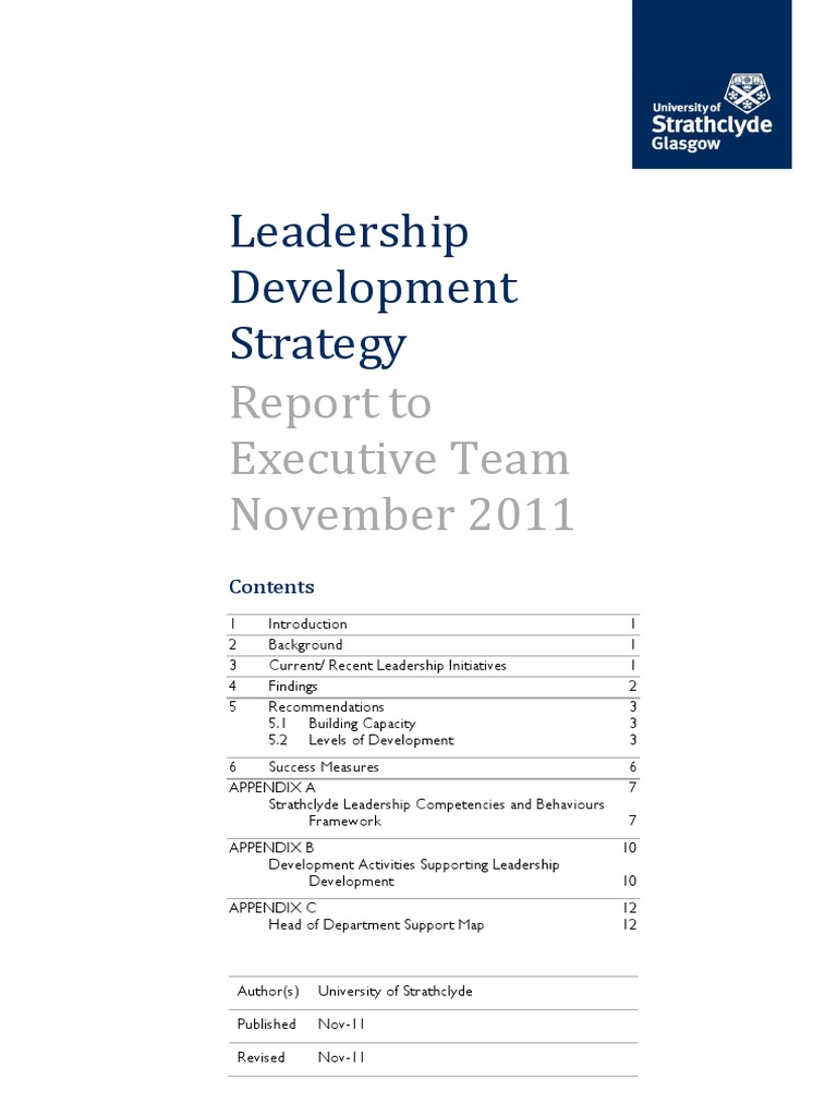 Leadership Development Strategy | PDF | Leadership | Strategic Management