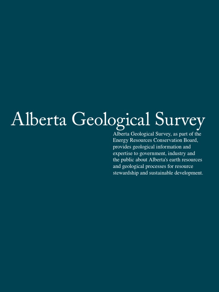 Alberta Geological Survey Operational Plan Fiscal Year 2009-2010 ...
