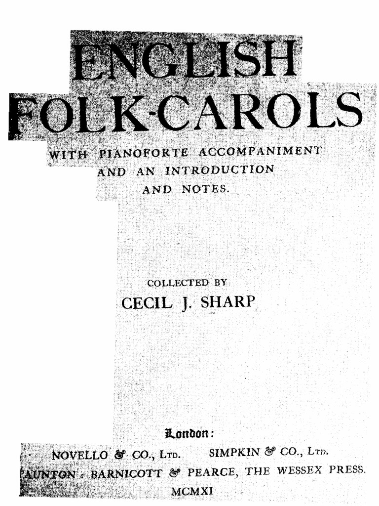 Cecil Sharp Folk Songs | PDF