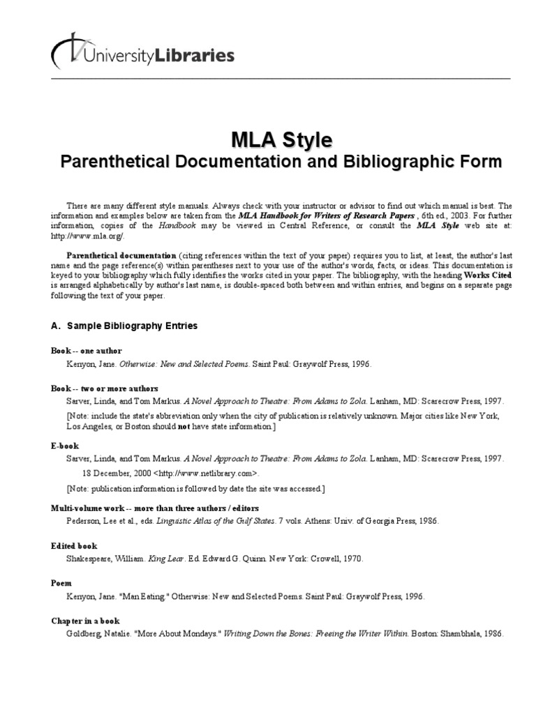 Mla Guide | Download Free PDF | Bibliography | Books